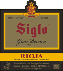 2009 SIGLO RIOJA GRAN RESERVA 750ML - Hill Side Vineyards