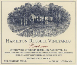 2020 HAMILTON RUSSELL VINEYARDS PINOT NOIR HEMEL-EN-AARDE VALLEY 750ML ...