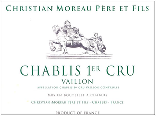 2020 Domaine Christian Moreau Chablis 1er Cru Vaillon - Hill Side Vineyards