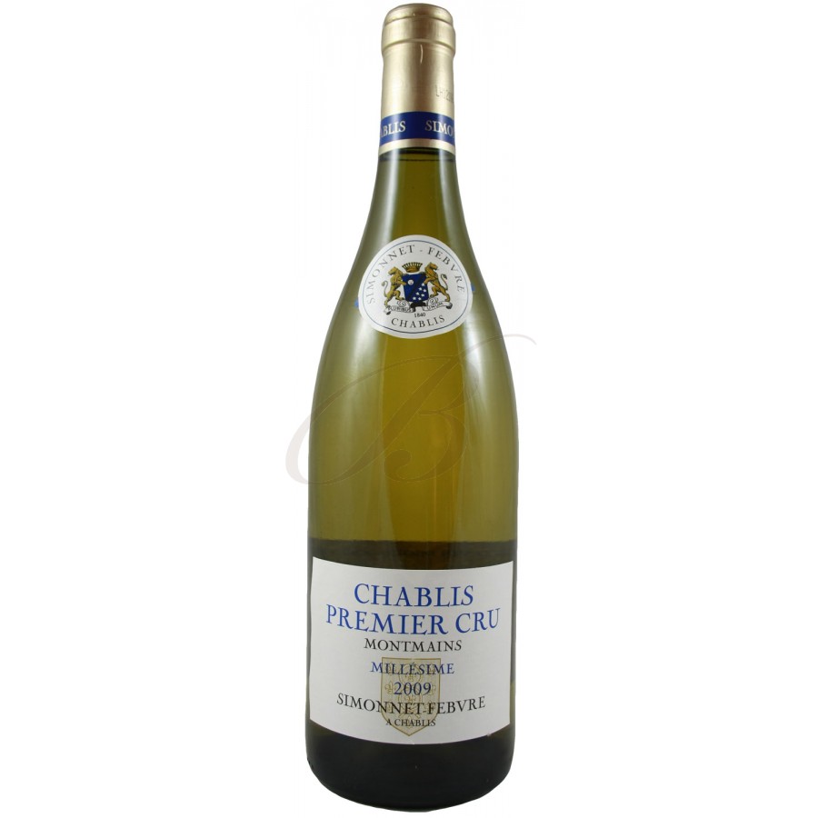 2019 Simonnet-Febvre Chablis 1er Cru Montmains 750ML - Hill Side Vineyards