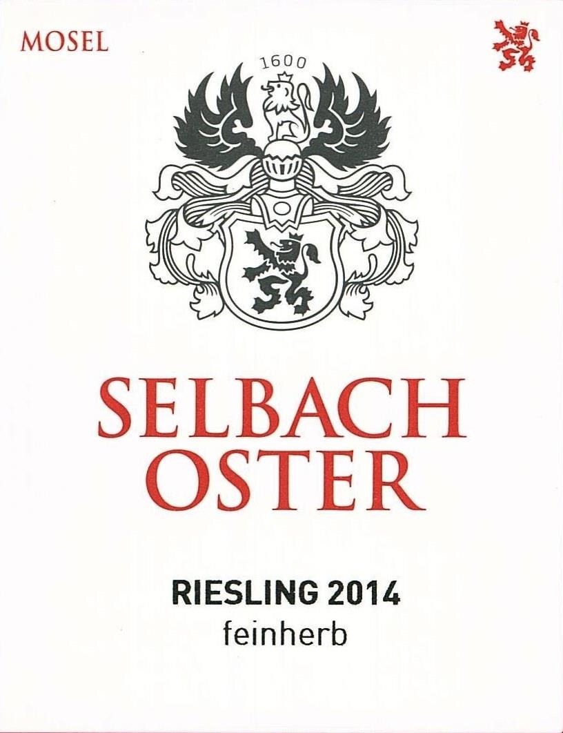 2021 Selbach-Oster Riesling Feinherb 750ML - Hill Side Vineyards