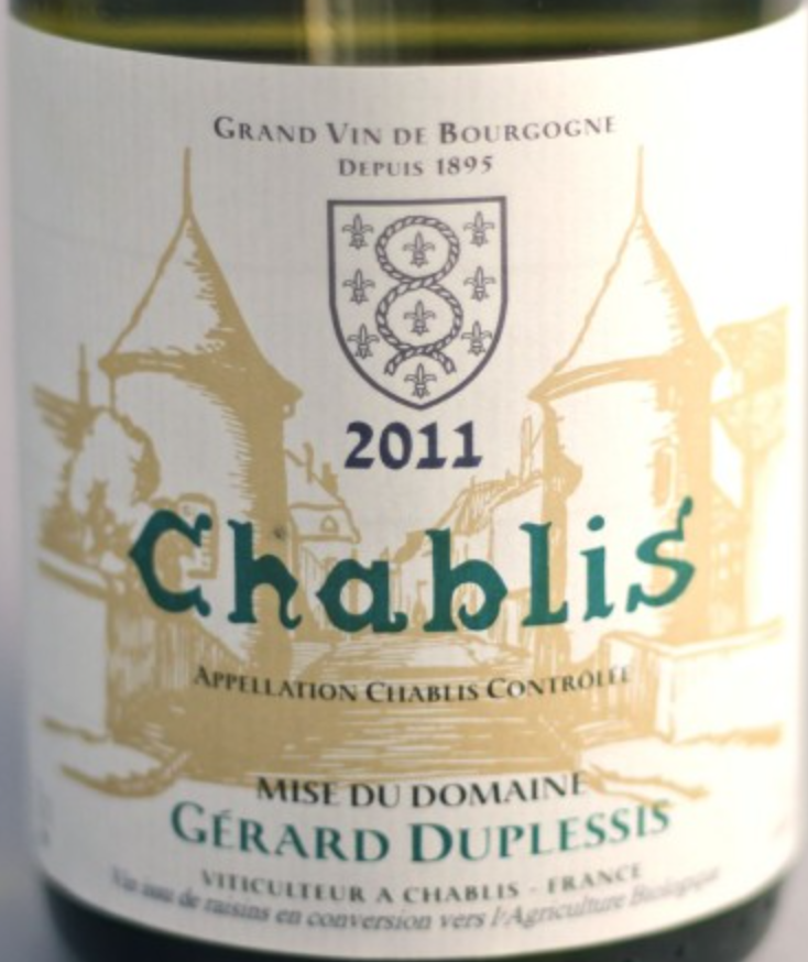 2021 Domaine Gerard Duplessis Chablis 750ML - Hill Side Vineyards