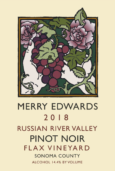 2018 Merry Edwards Pinot Noir Flax Vineyard Russian River Valley 750ML ...